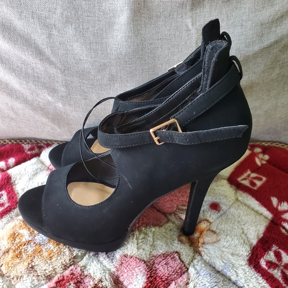 Andiamo | Shoes | Andiamo Black Heels | Poshmark